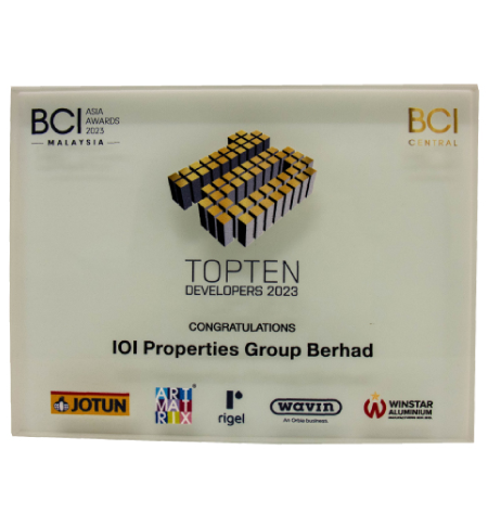 Top Developer Award | IOI Properties Group Berhad
