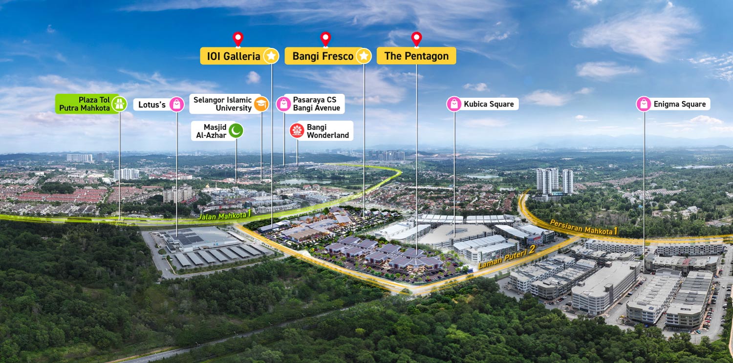 The Pentagon, 2-Storey Shopoffices @ Bandar Puteri Bangi | IOI Properties